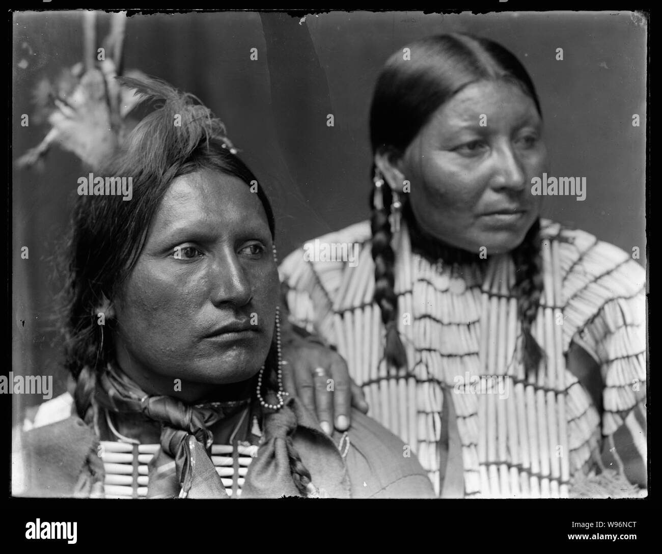 Portrait american indian horse Black and White Stock Photos & Images ...