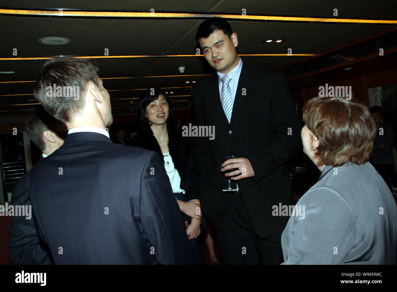 Retired Chinese basketball superstar Yao Ming and his wife Ye Li attend ...
