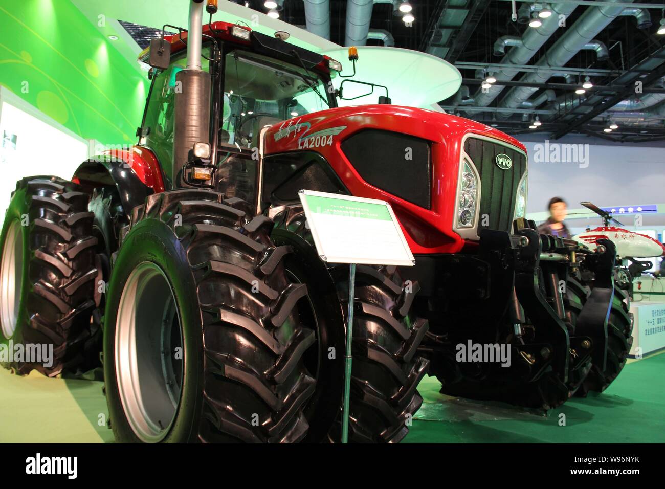 A tractor of First Tractor Co is pictured during an exhibition in ...