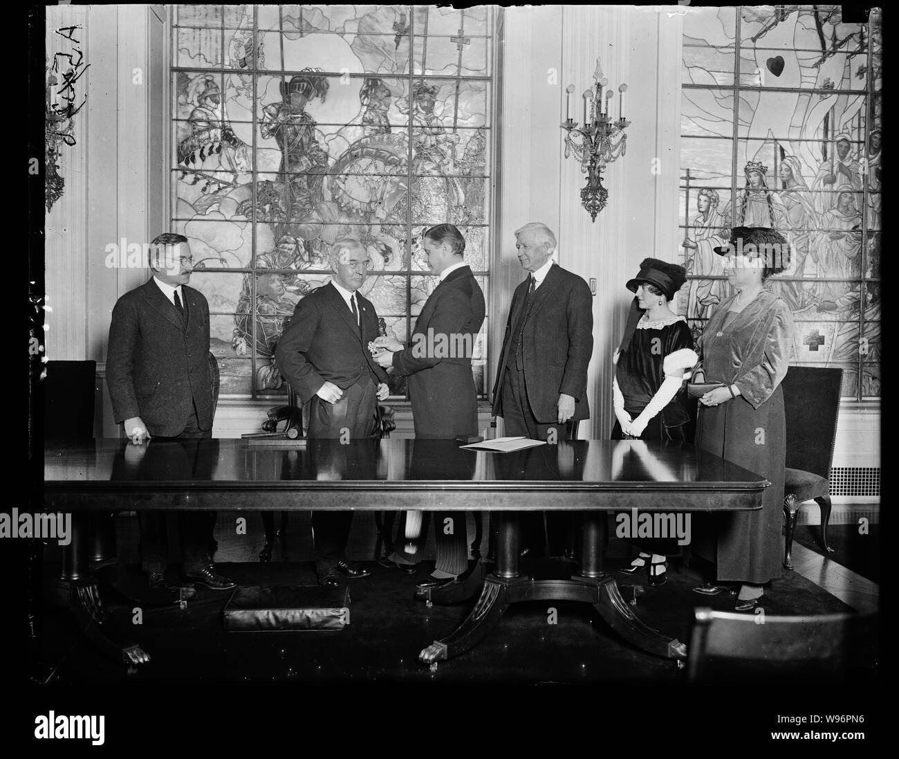 American Red Cross group Judge J.B. Payne being decorated with the ...