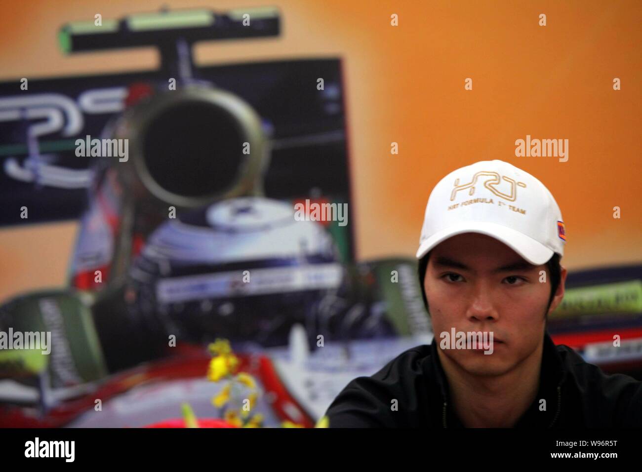 Chinese F1 driver Ma Qinghua attends a press conference of HRT in ...