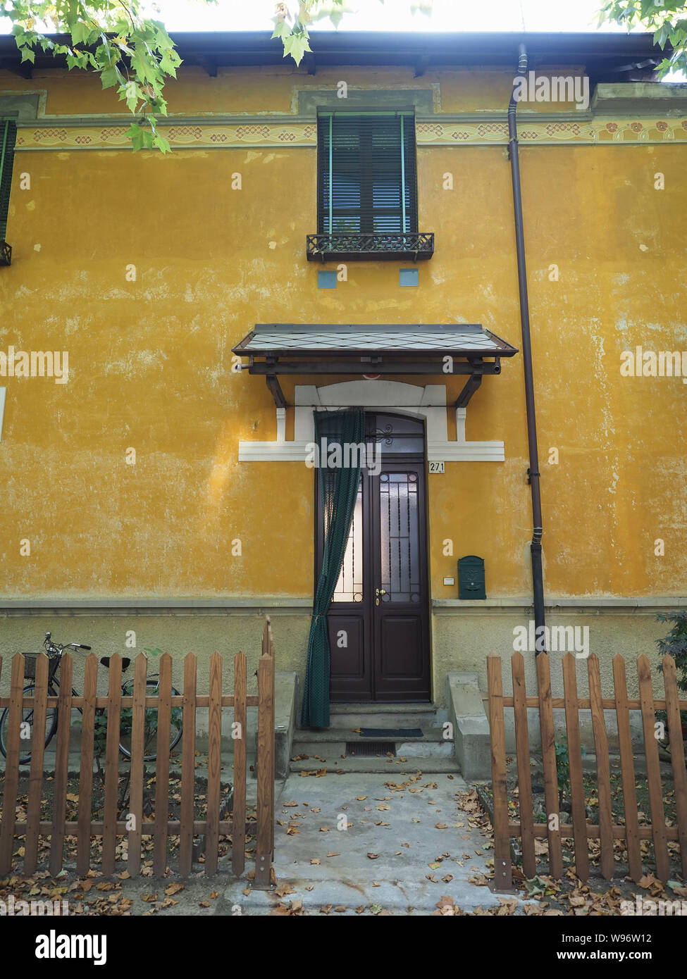 COLLEGNO, ITALY - CIRCA AUGUST 2019: Workers residences at Leumann ...