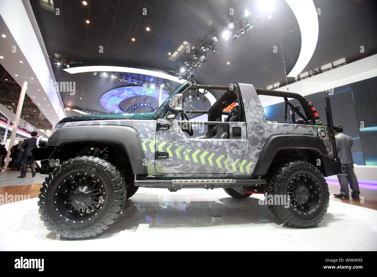 An SUV of BAIC Motor is seen on display during the 12th Beijing ...