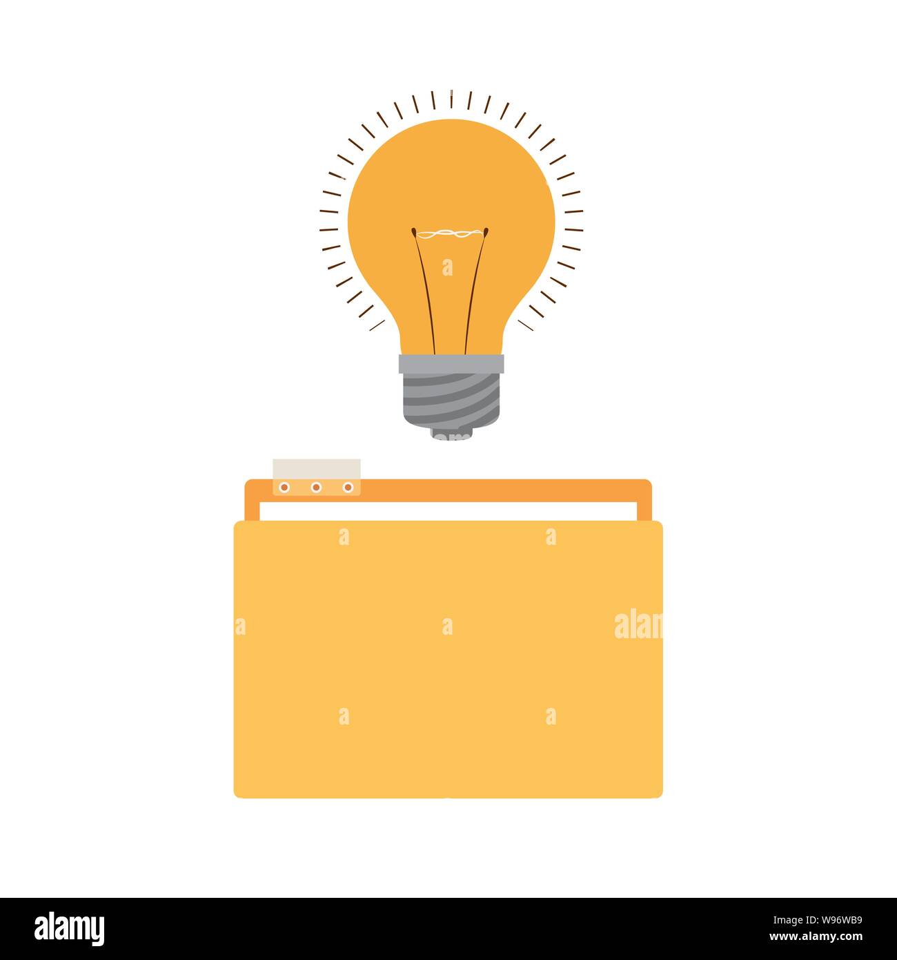 White folder cut out Stock Vector Images - Alamy