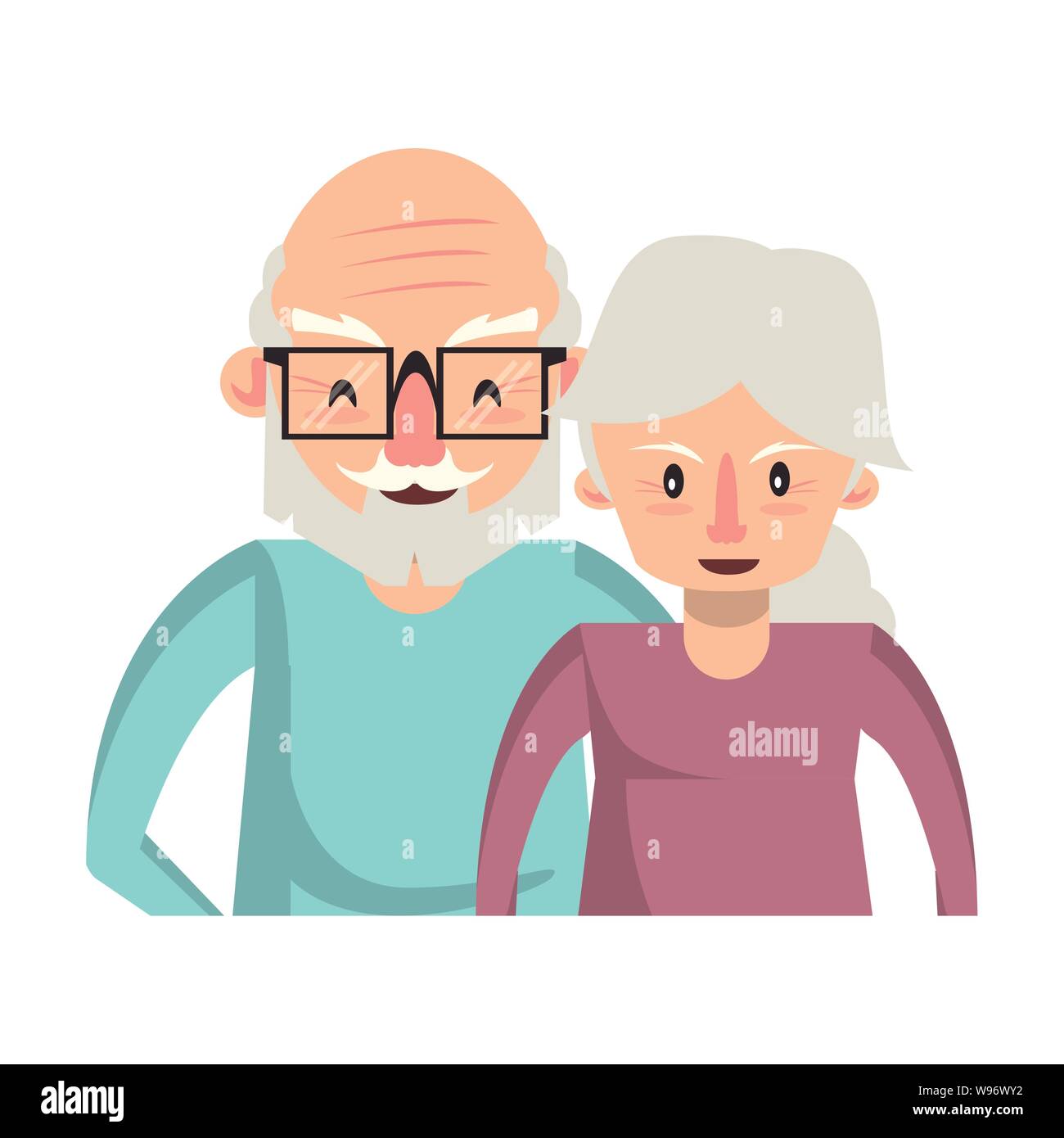 grandparents senior old people cartoon Stock Vector Image & Art - Alamy