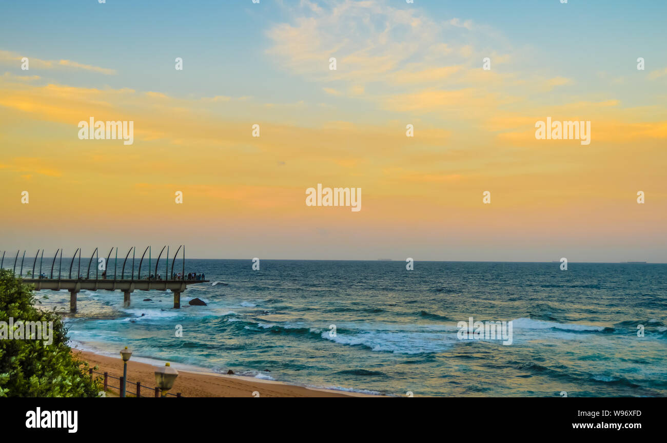 Umhlanga Promenade Pier a whalebone made pier in Kwazulu Natal Durban ...