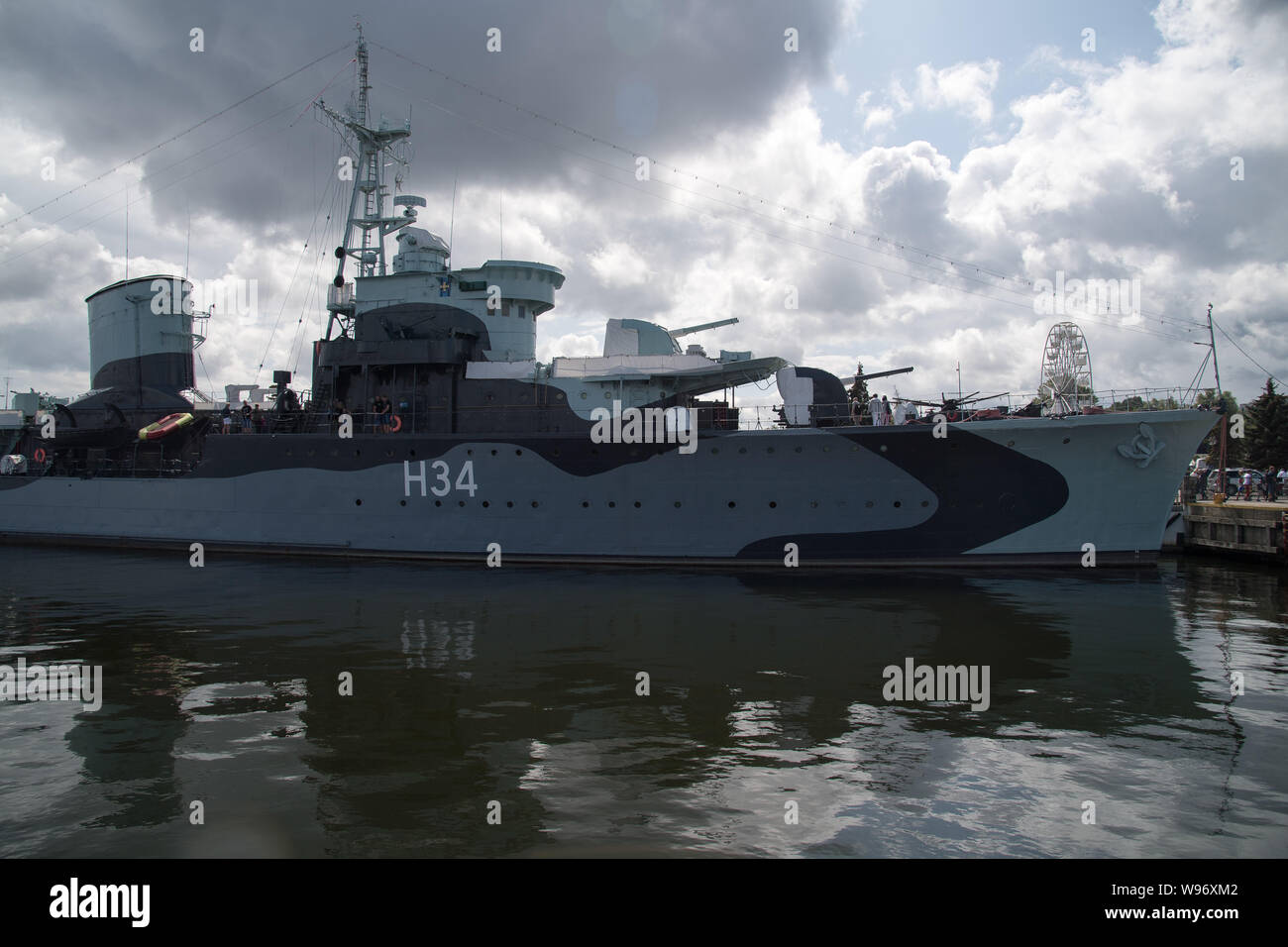 Museum ship ORP Blyskawica is a Grom class destroyer which served in ...