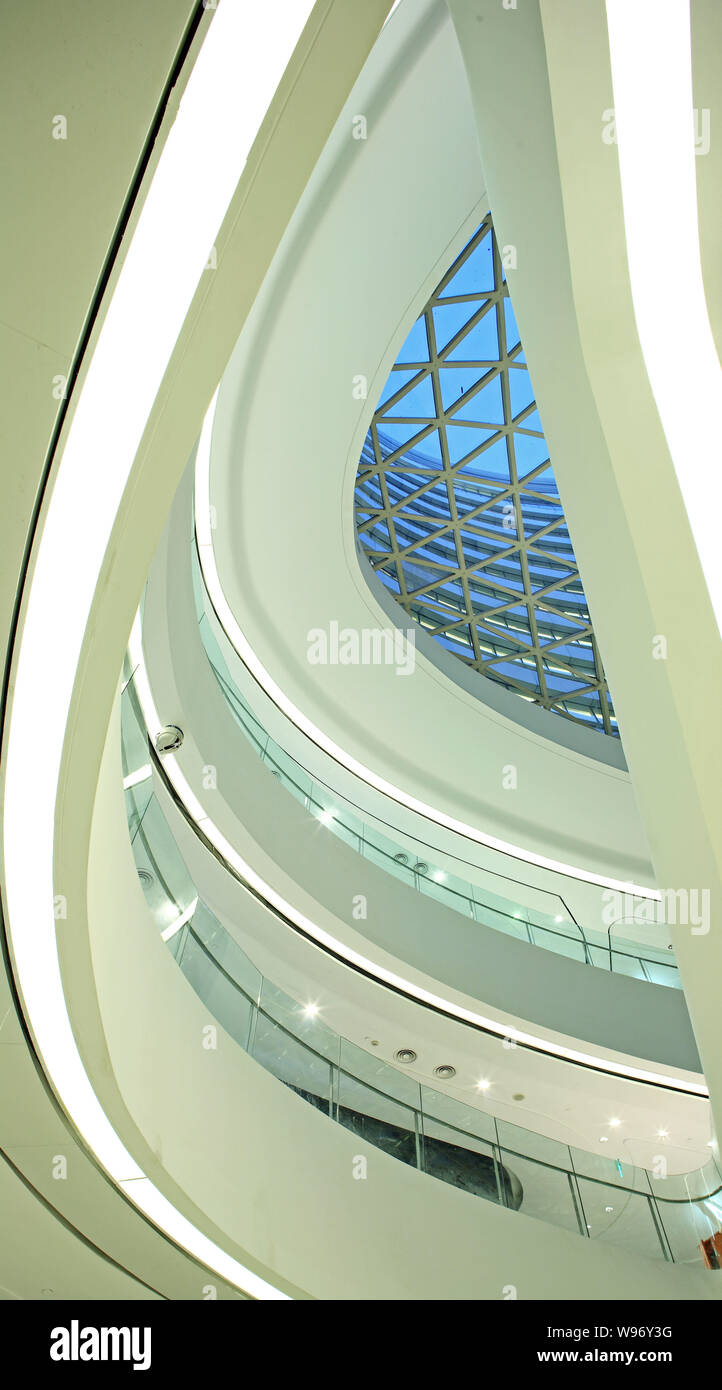 Interior of the Galaxy SOHO developed by SOHO China in Beijing, China ...