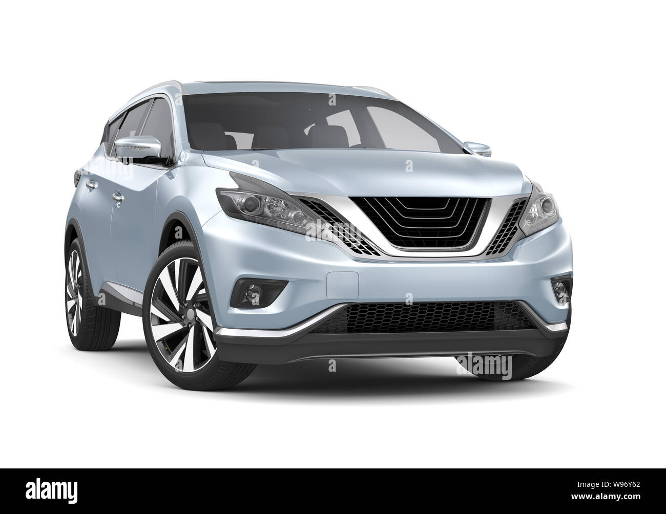 Compact Suv on white Stock Photo - Alamy