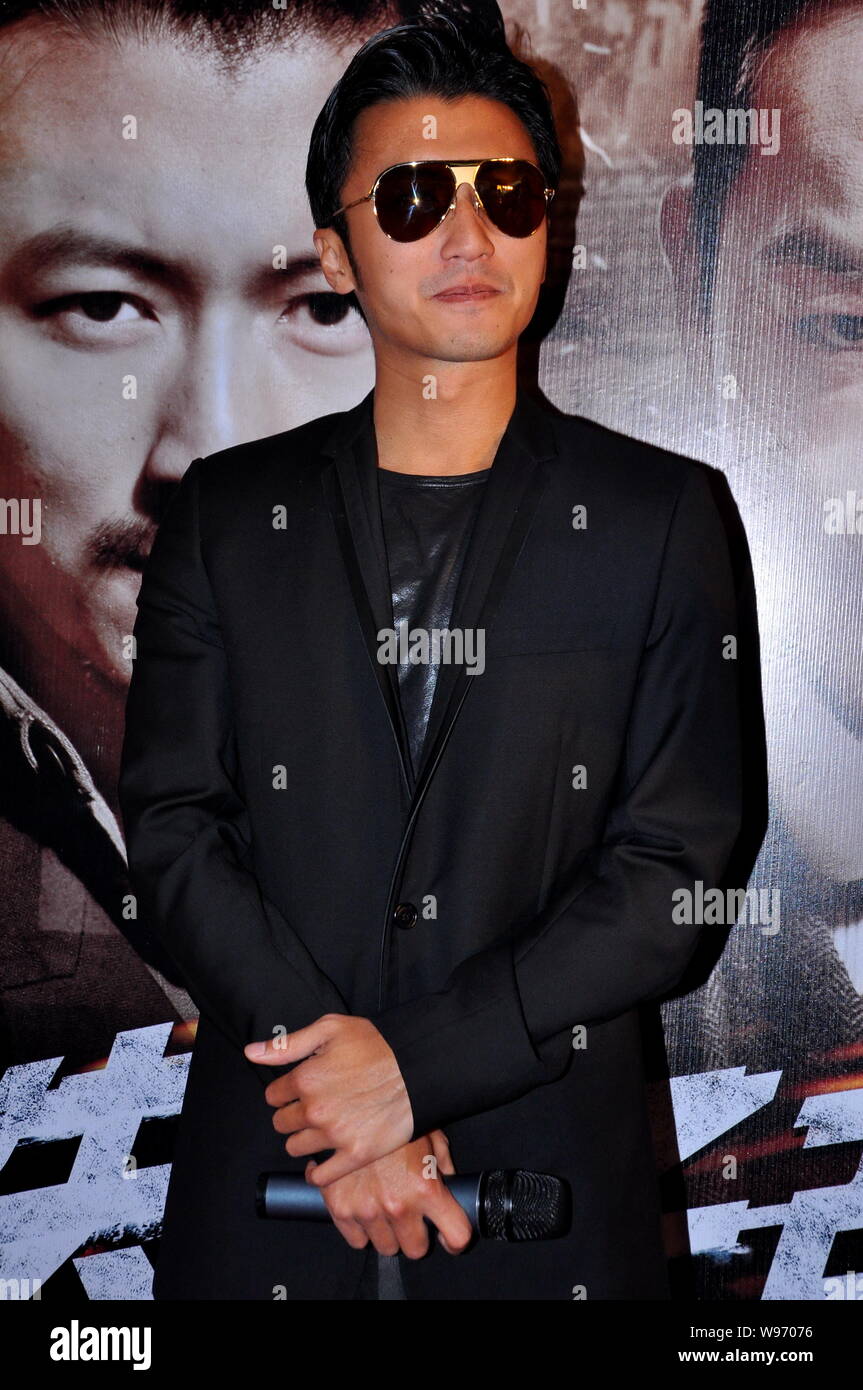 Hong Kong actors Nicholas Tse poses during the premiere of the movie ...