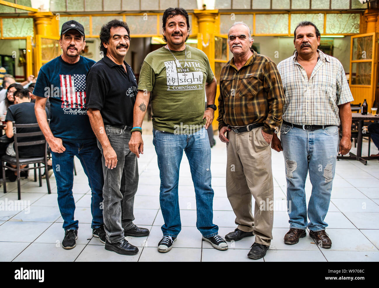 Grupo Nibeel 70 in the Mexican club Obregon canteen in Hermosillo ...