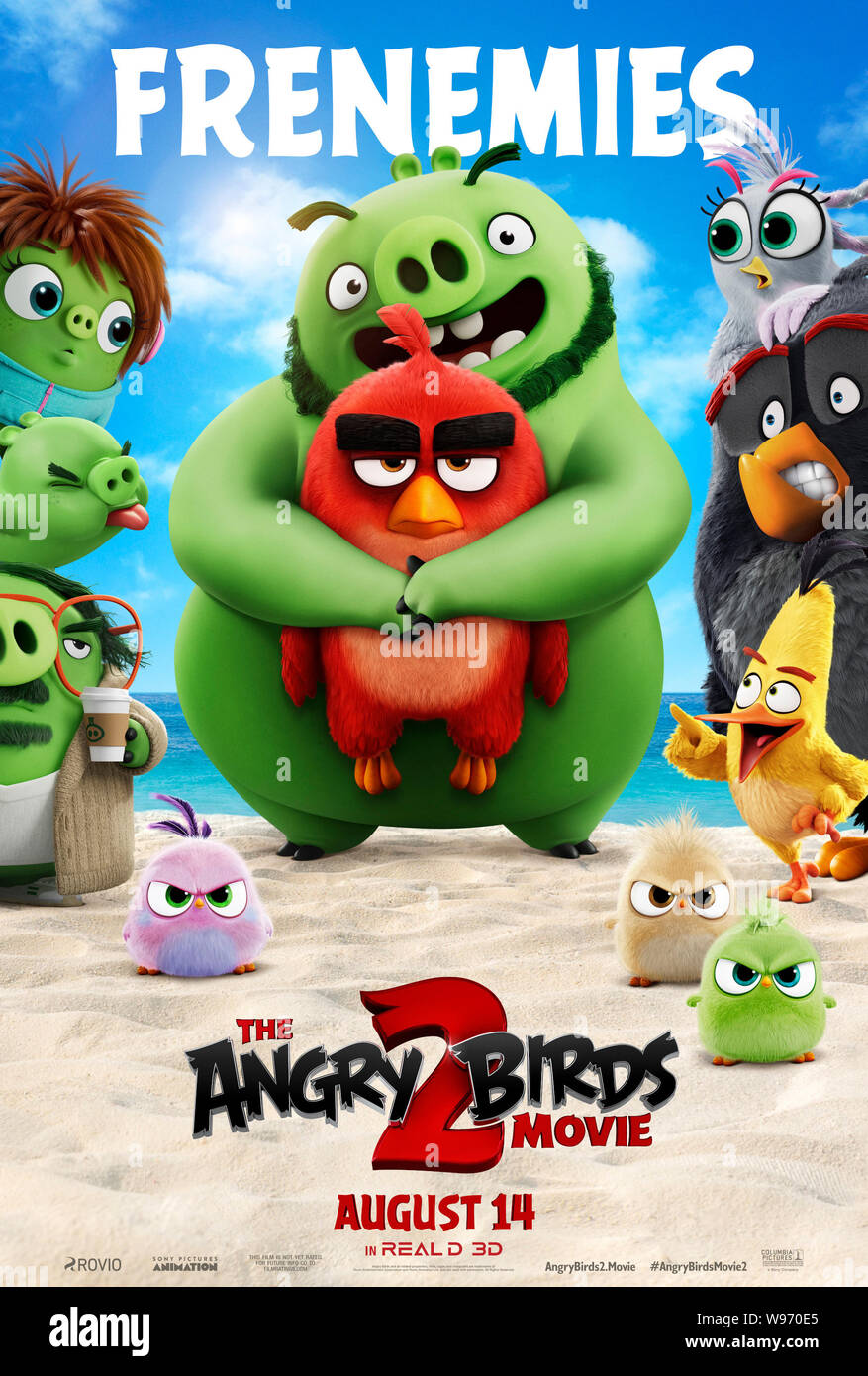 THE ANGRY BIRDS MOVIE 2, US advance poster, center t-b: Leonard (voice ...