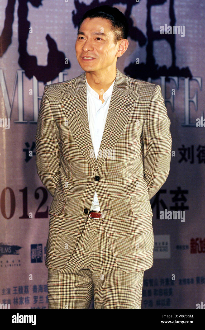 Hong Kong singer and actor Andy Lau attends a press conference for the ...