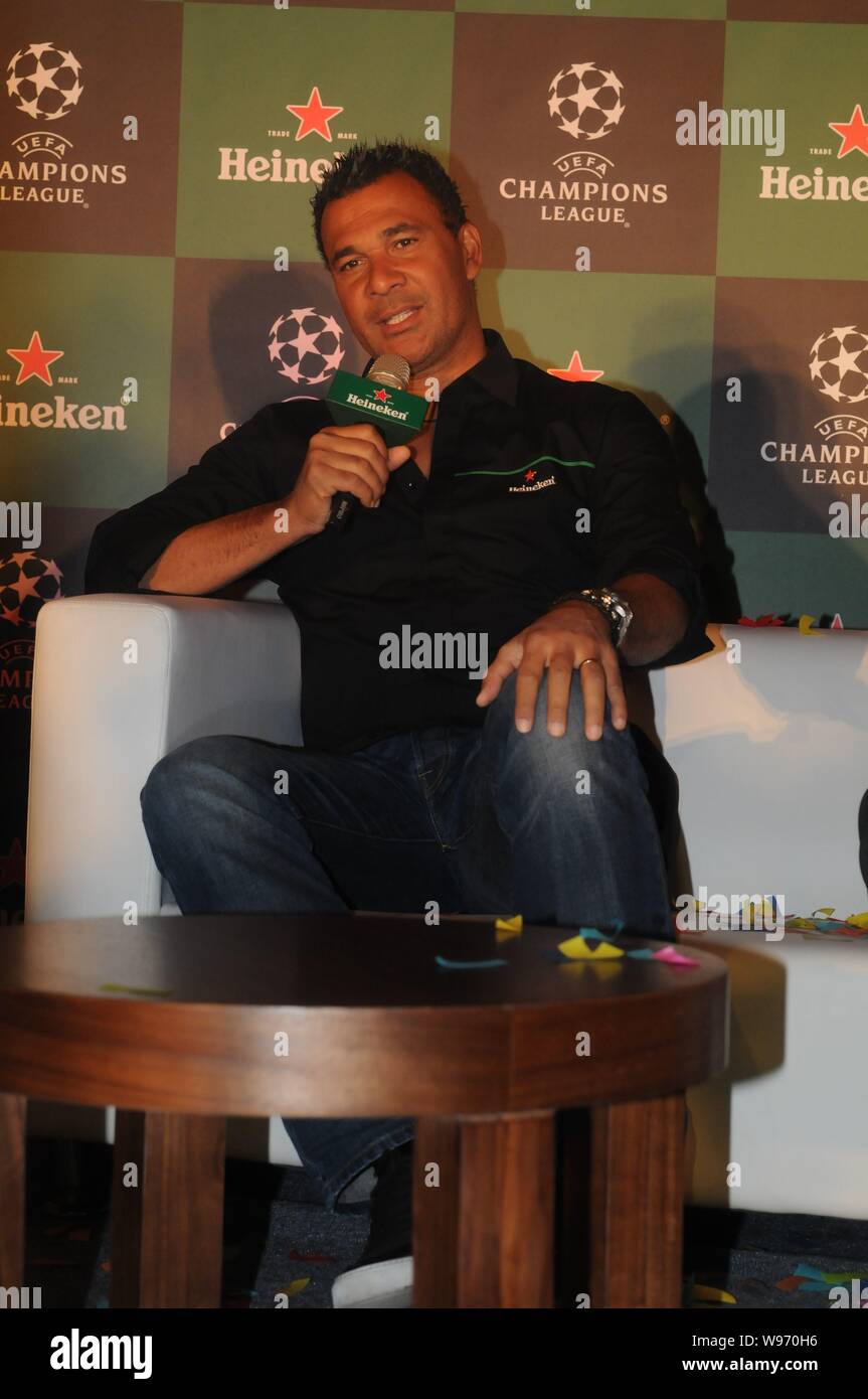 Former Dutch soccer star Ruud Gullit is pictured during a promotional ...