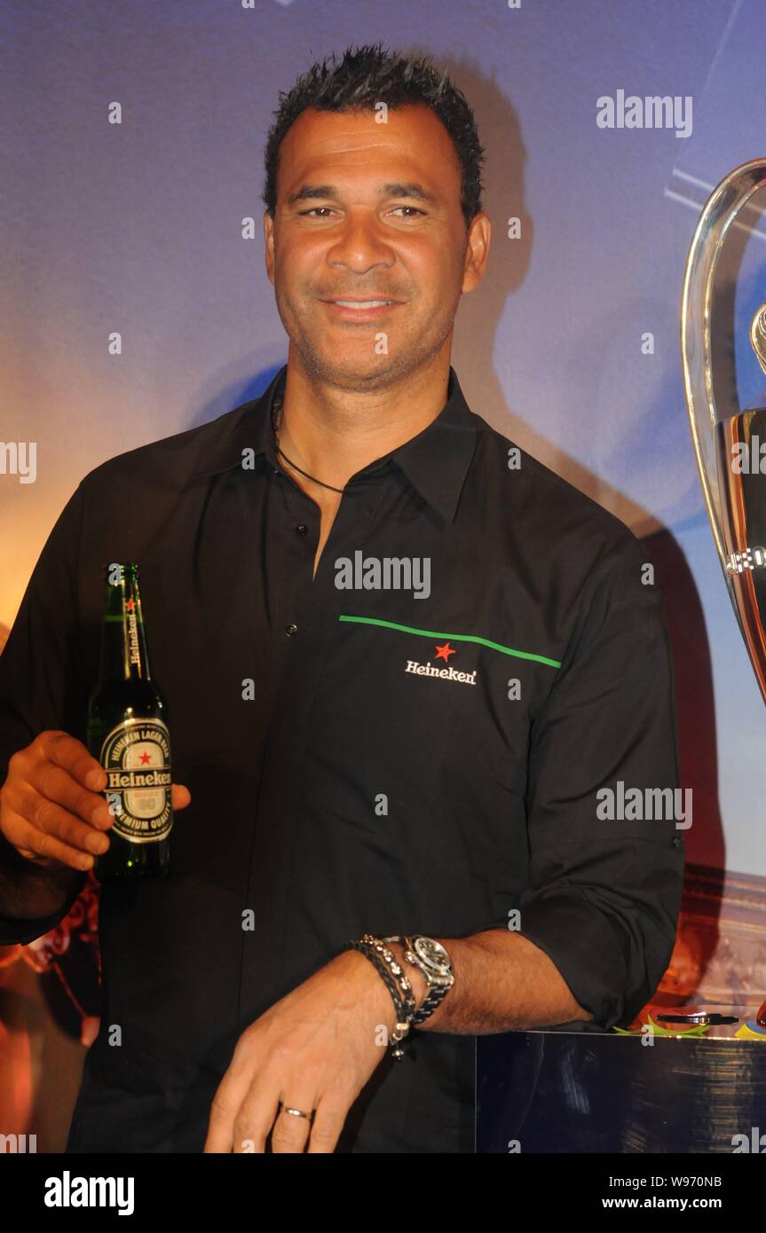 Former Dutch soccer star Ruud Gullit poses during a promotional ...