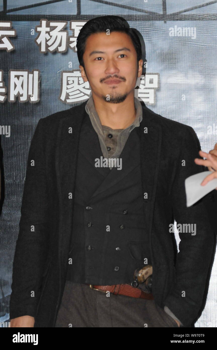 Hong Kong actor Nicholas Tse is pictured during a press conference for ...