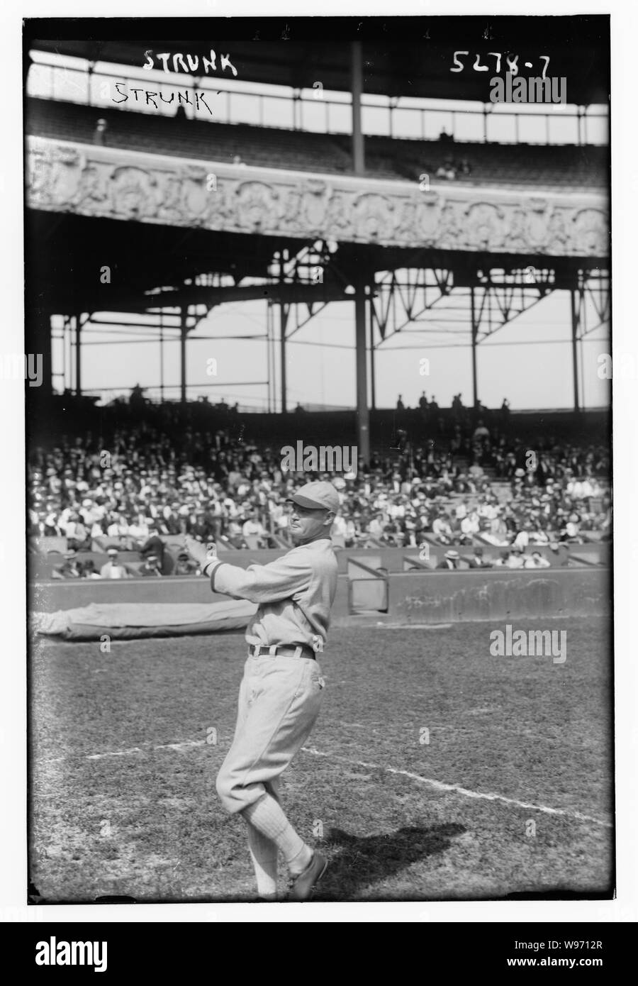 Amos Strunk, Chicago AL (baseball Stock Photo - Alamy