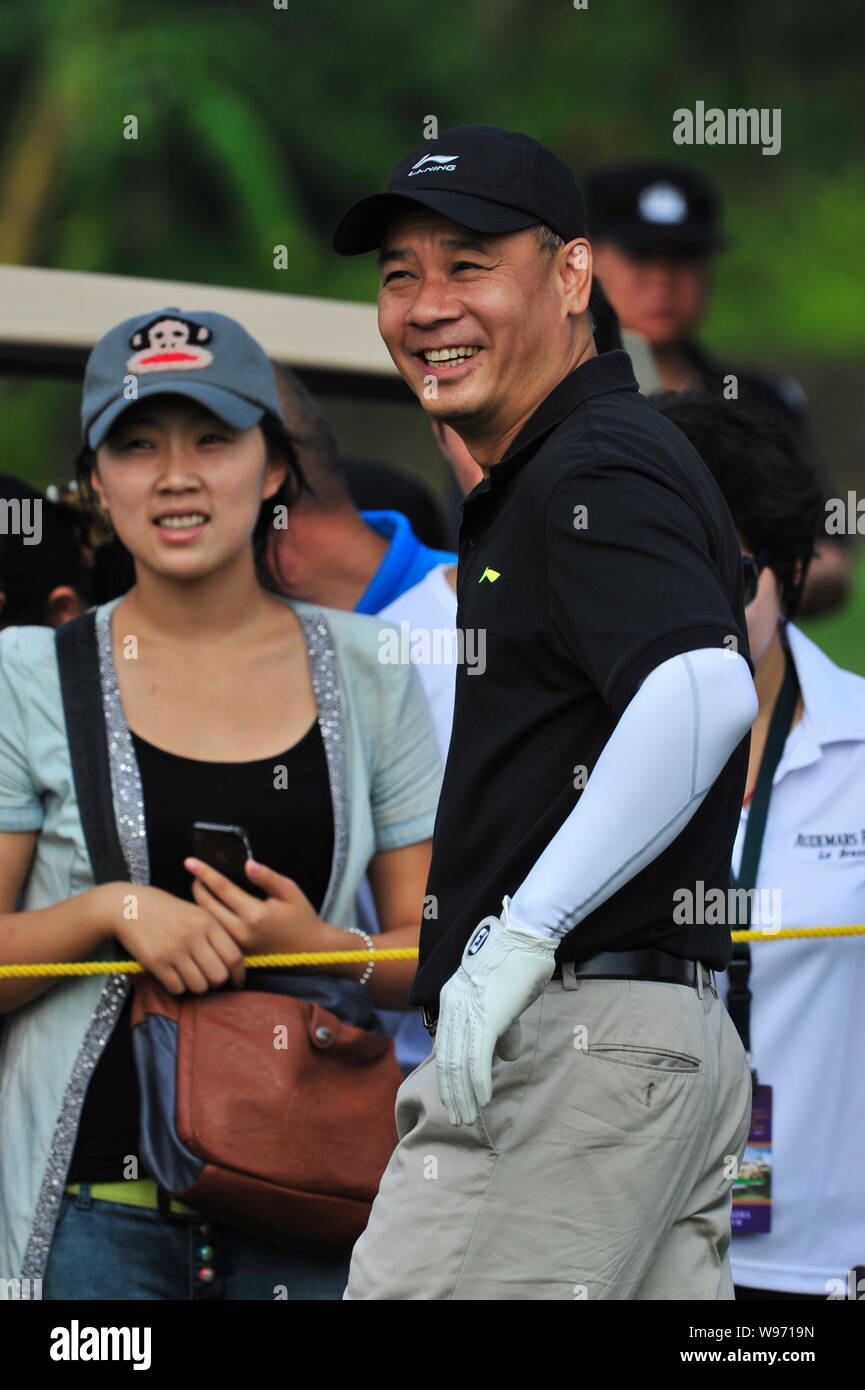 Former Chinese Olympic gymnastics champion Li Ning, chairman of Li Ning ...