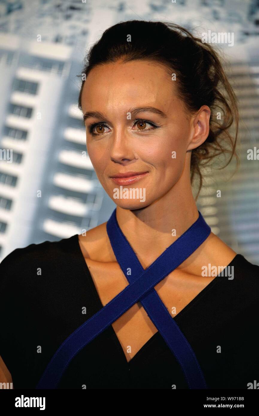 Australian actress Sharni Vinson attends a press conference for the ...