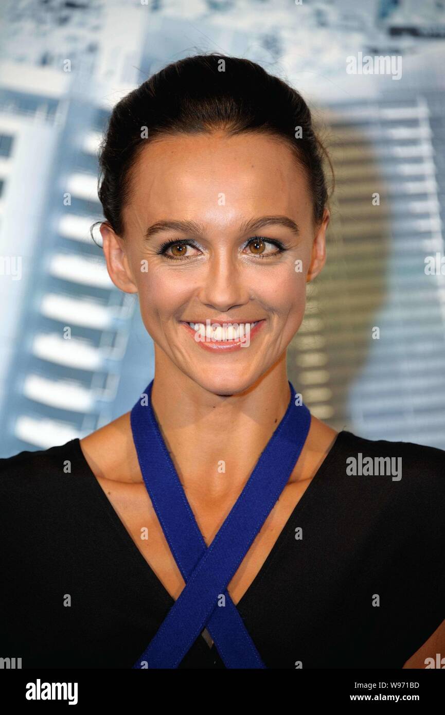 Australian actress Sharni Vinson attends a press conference for the ...