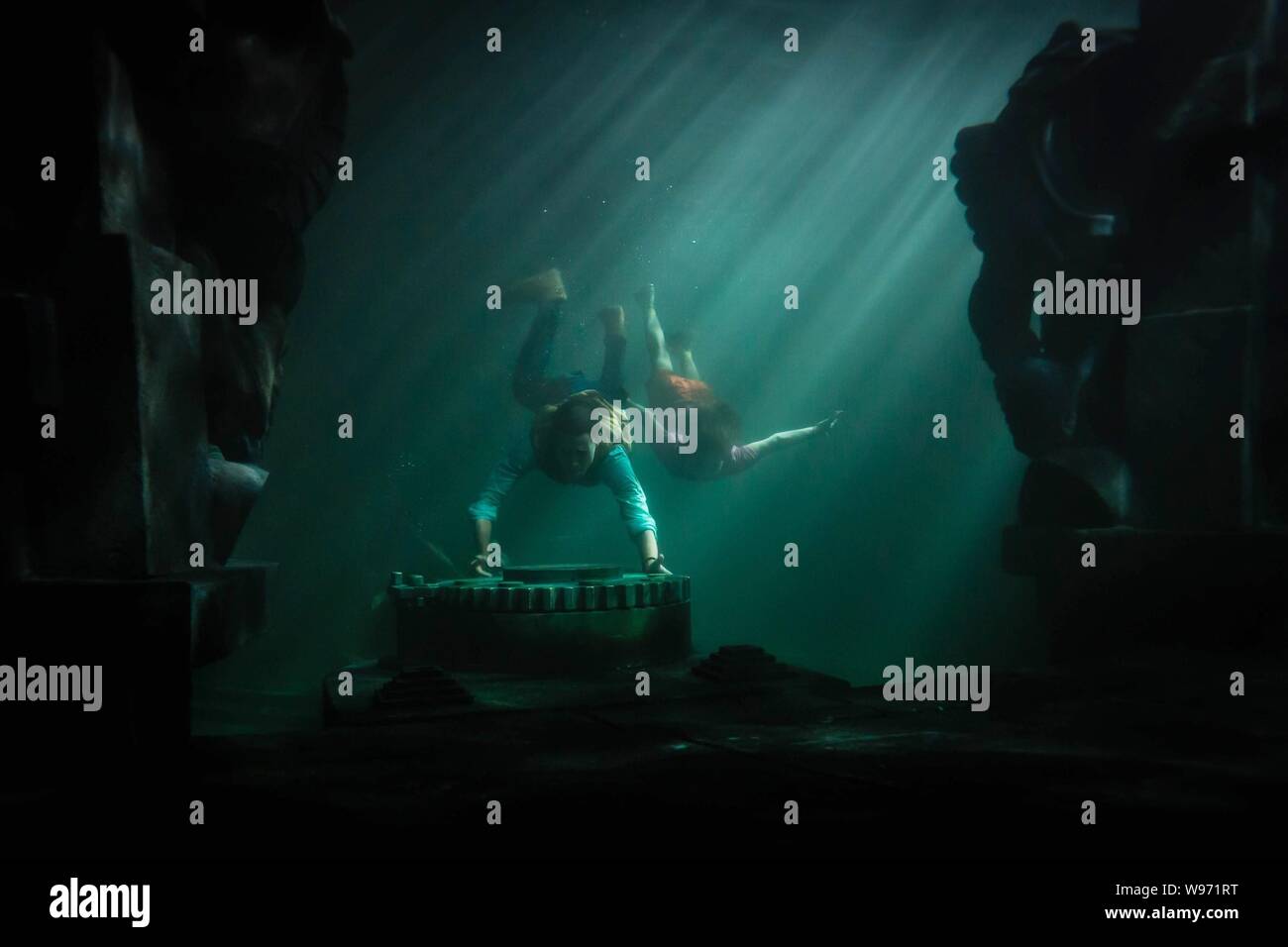 DORA AND THE LOST CITY OF GOLD, from left: Jeff Wahlberg, Isabela Moner ...