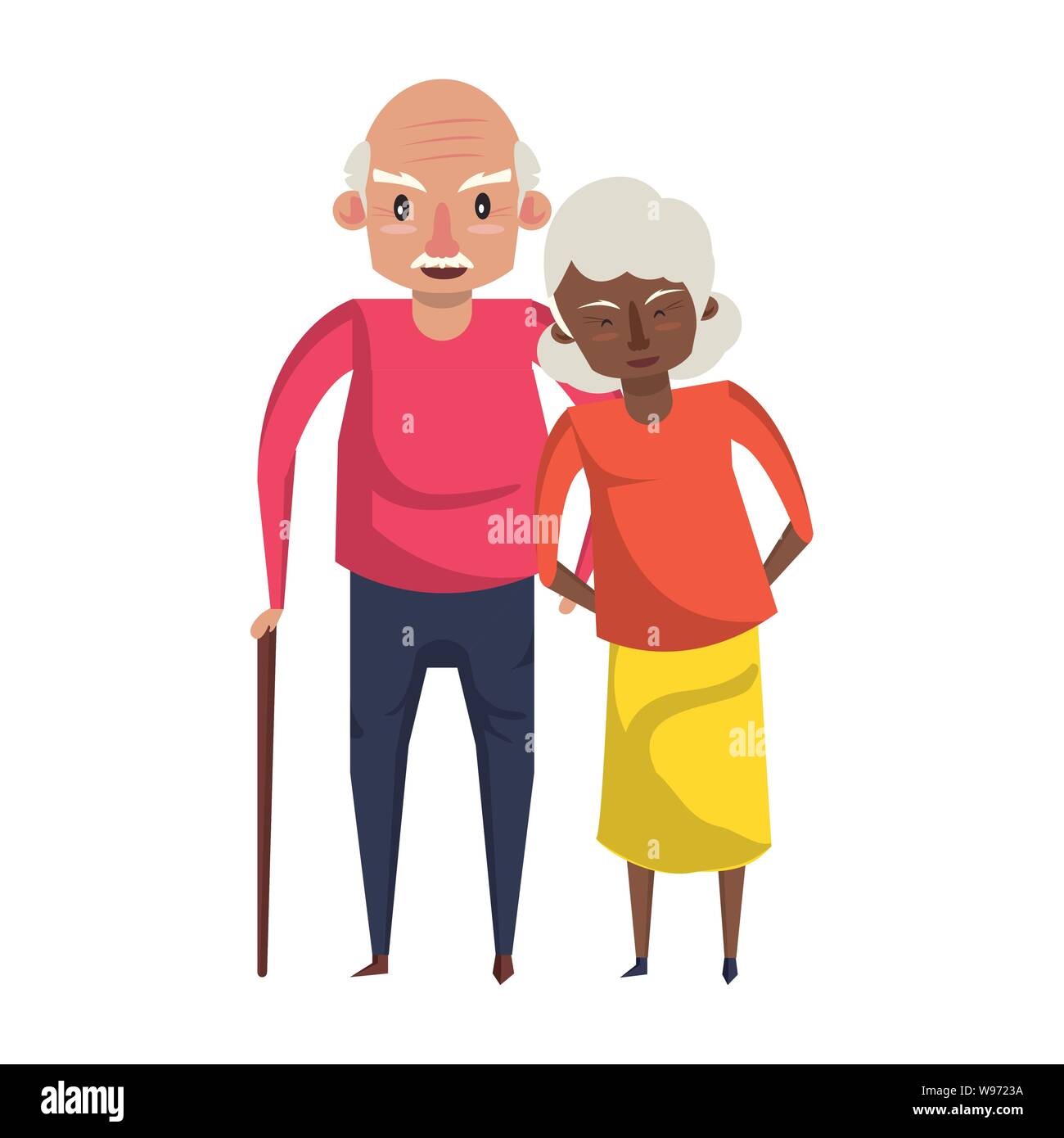 grandparents senior old people cartoon Stock Vector Image & Art - Alamy