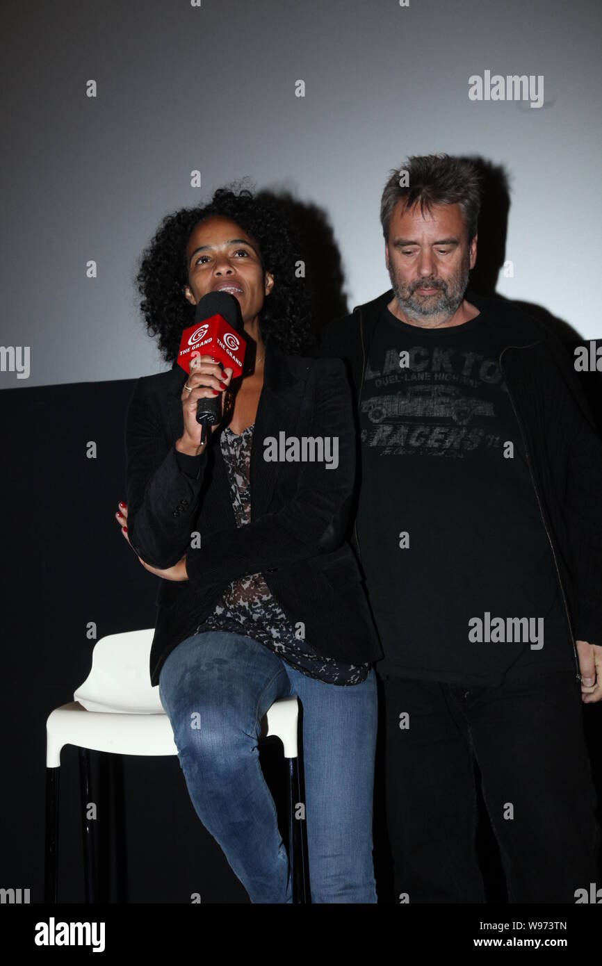 French film producer, Luc Bessons wife Virginie Besson-Silla and French ...