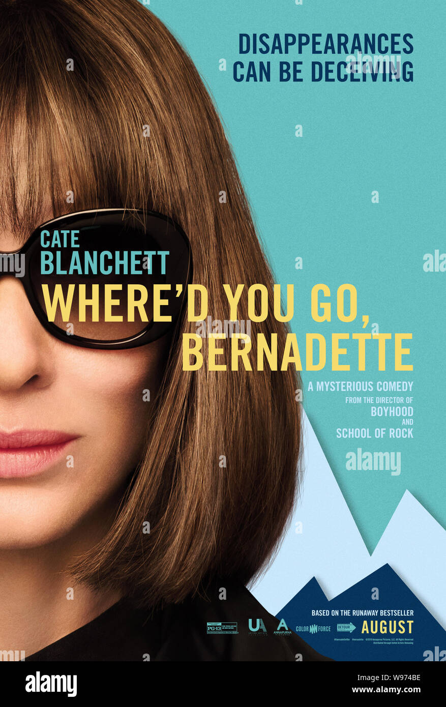 WHERE'D YOU GO, BERNADETTE, US advance poster, Cate Blanchett, 2019 ...