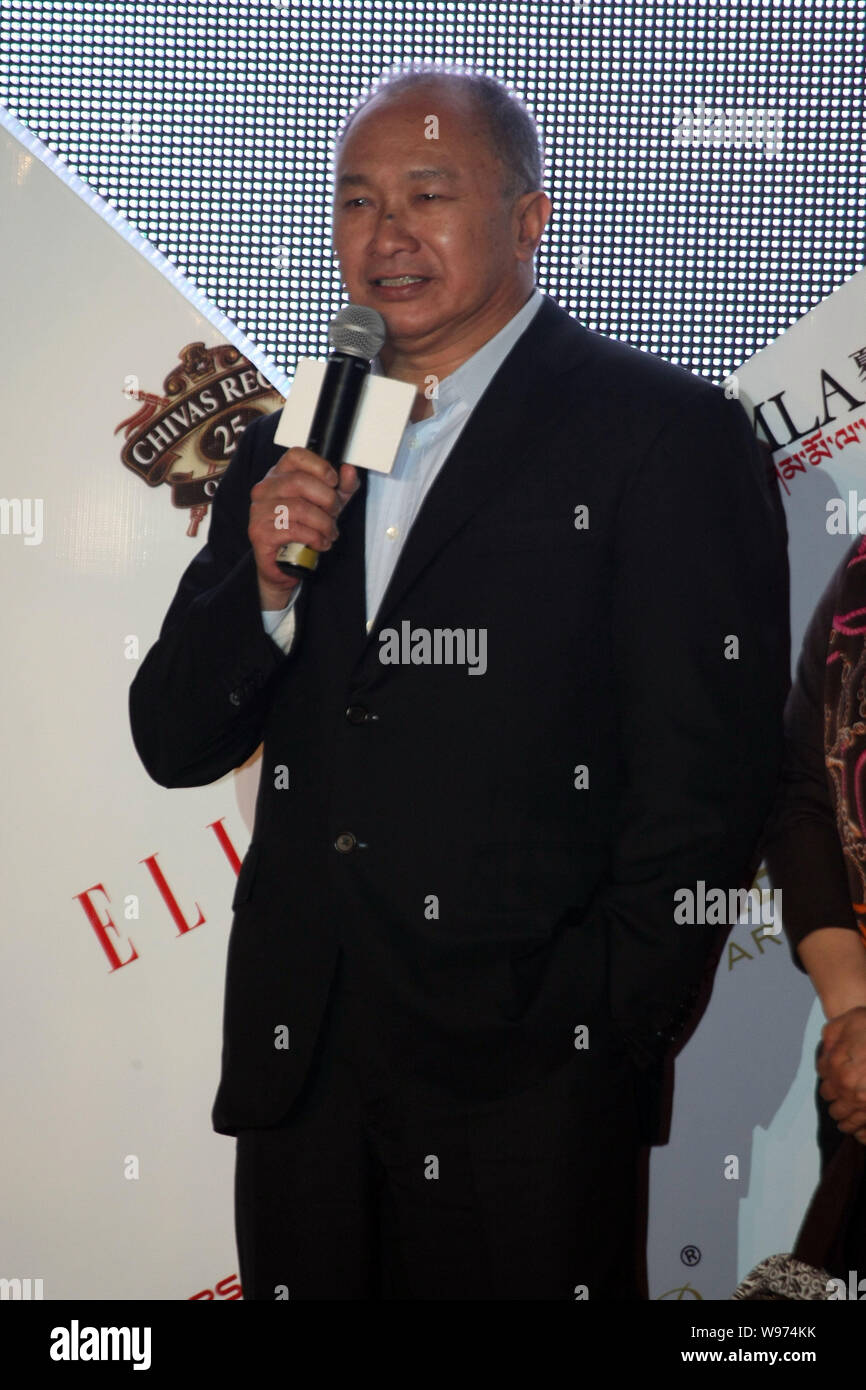 --File--Hong Kong film director John Woo is pictured during the 14th ...
