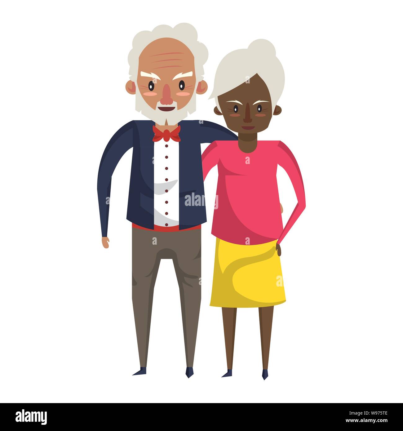 grandparents senior old people cartoon Stock Vector Image & Art - Alamy