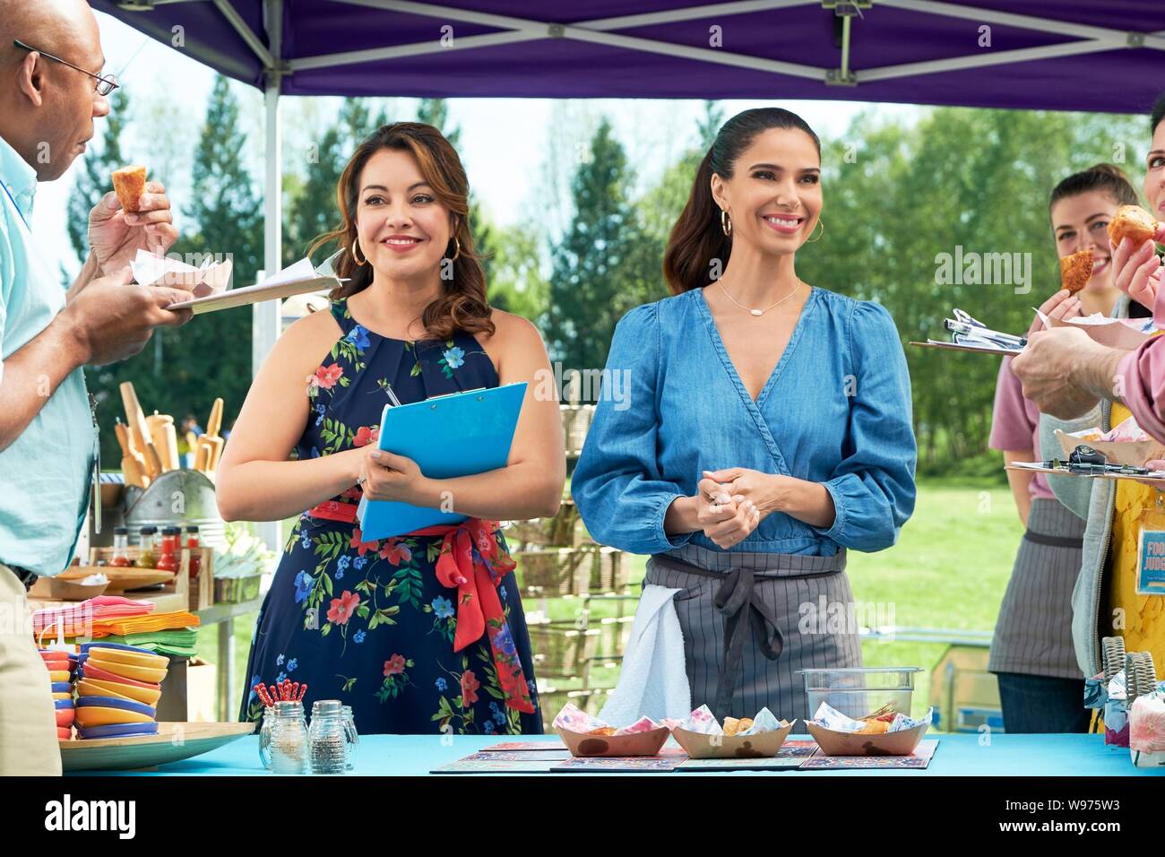 A TAST OF SUMMER, starting 2nd from left: Alison Araya, Roselyn Sanchez ...