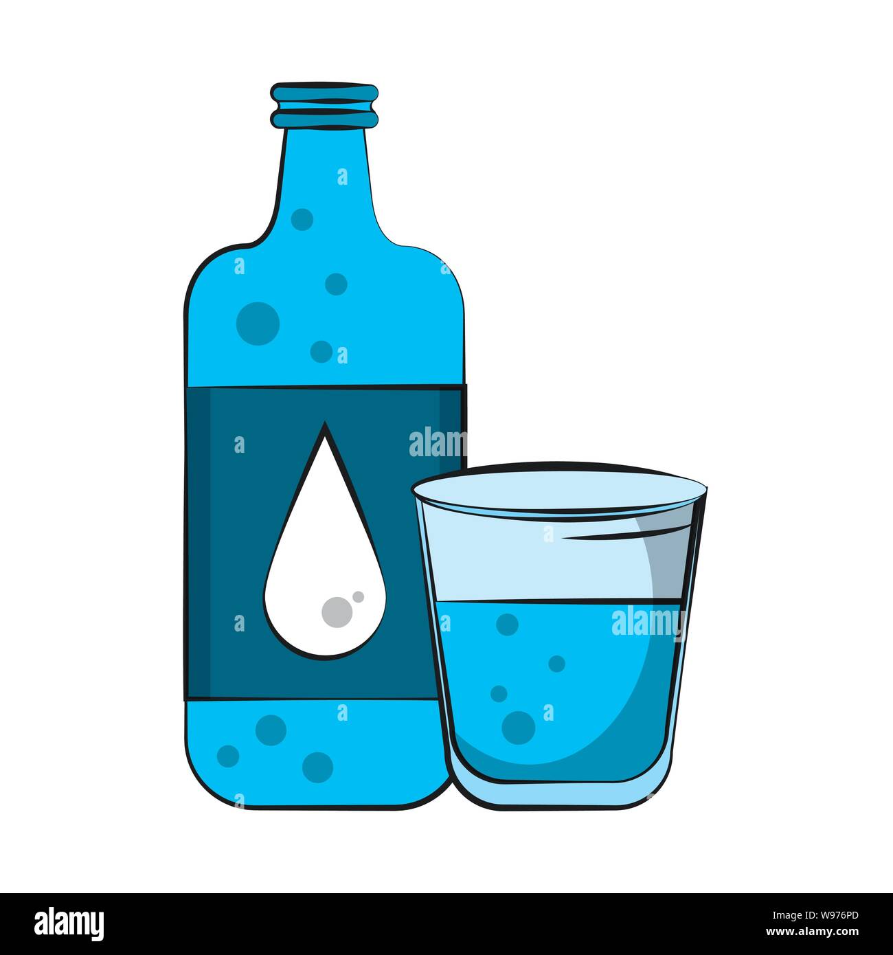water liquid beverage drink cartoon Stock Vector Image & Art - Alamy