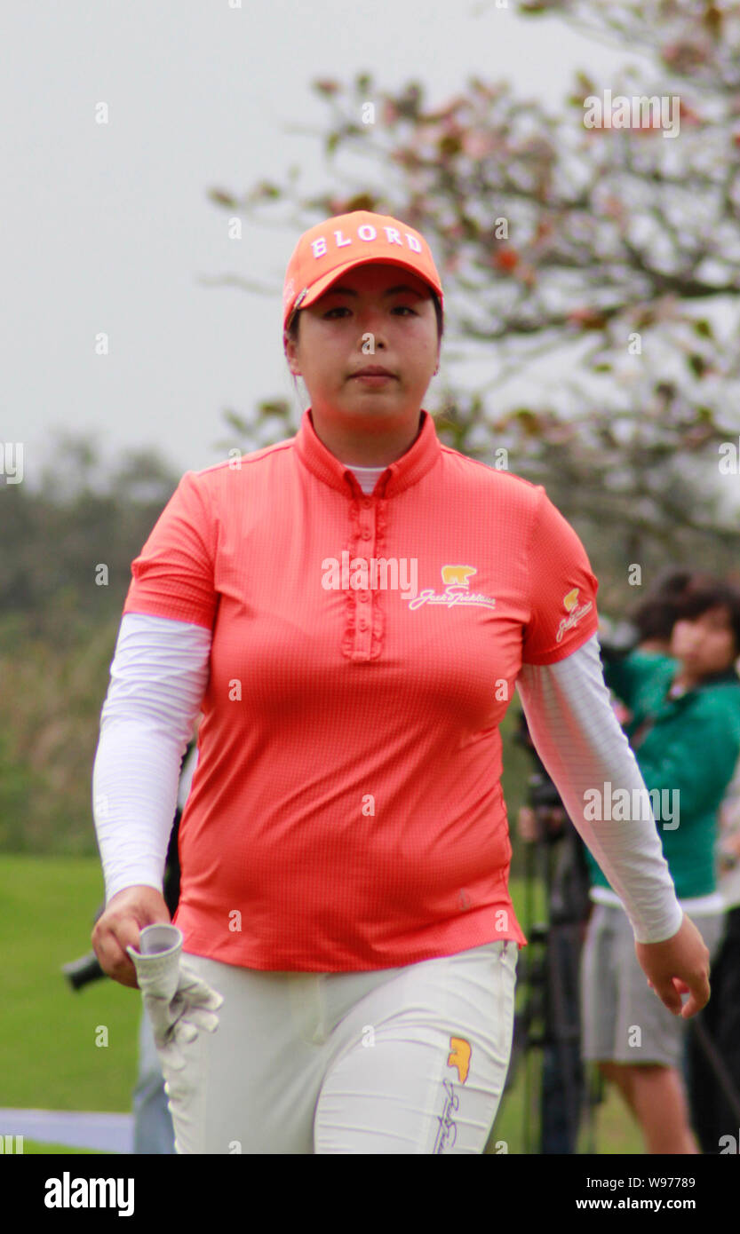 --File--Chinese golf player Feng Shanshan is pictured during the 1st ...