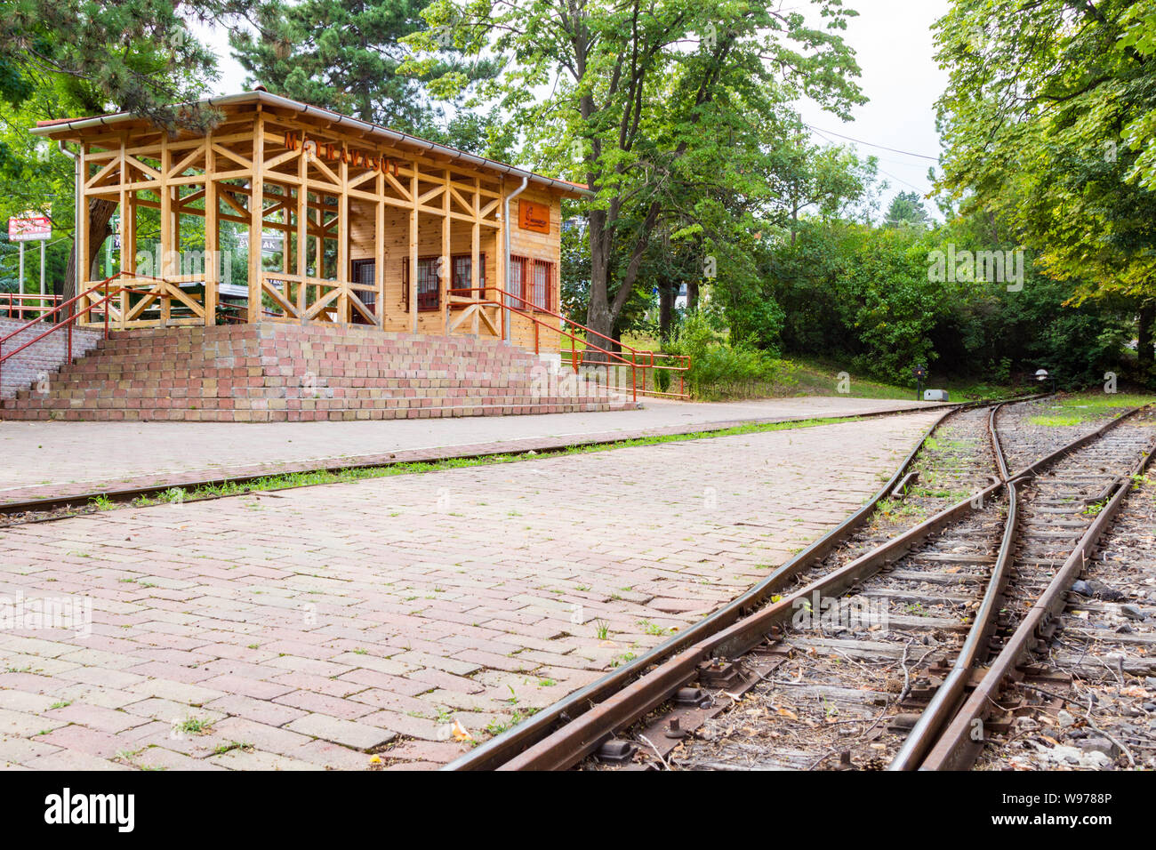 Matravasut narrow-gauge railway line from Gyongyos to Matrafured in ...
