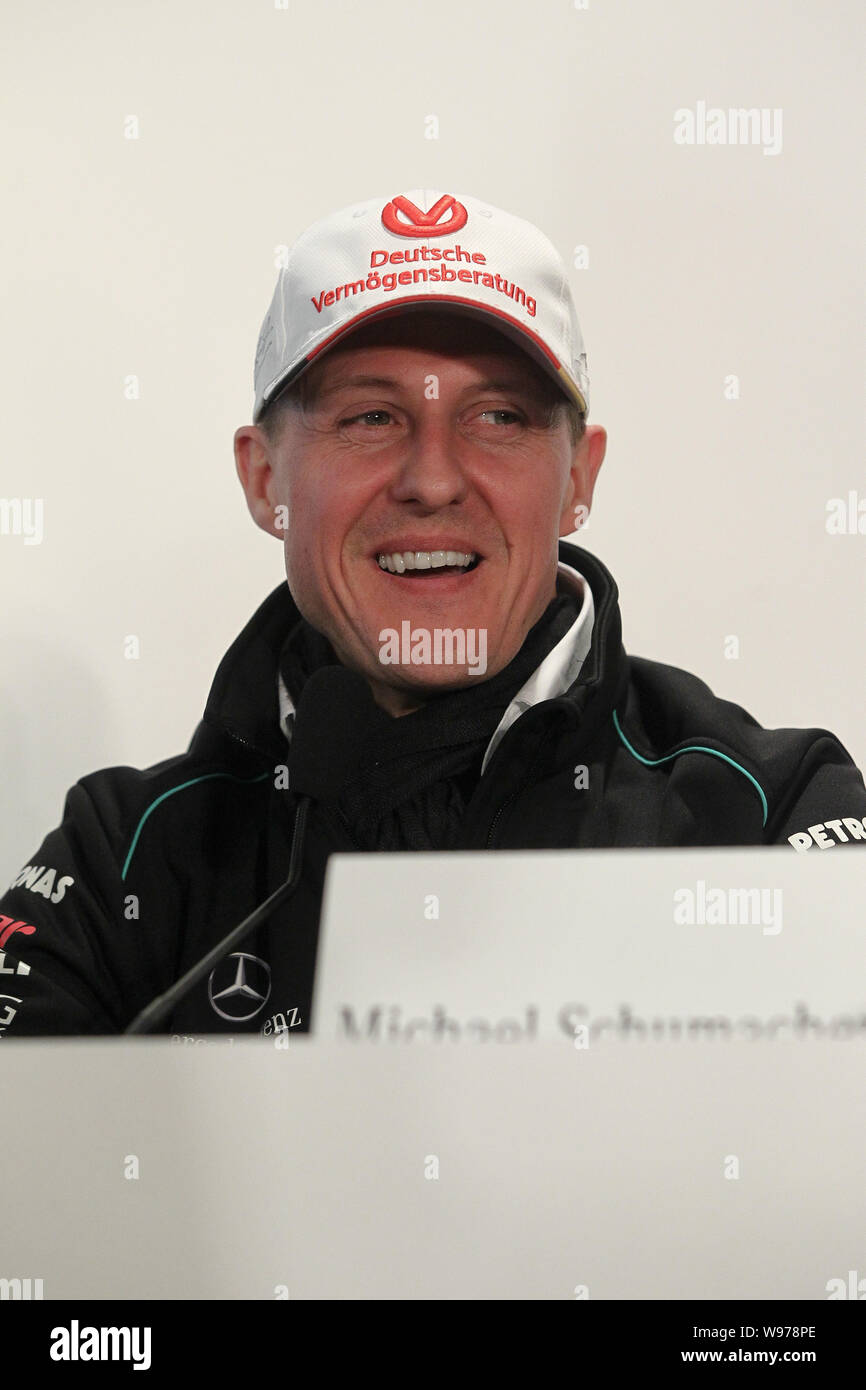German F1 driver Michael Schumacher of the Mercedes team is pictured ...