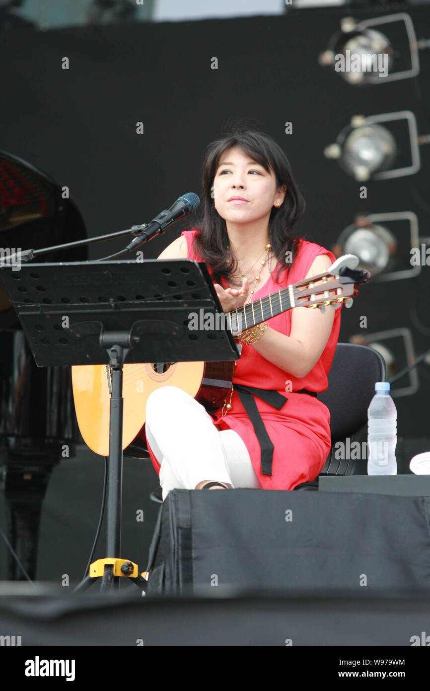 Bossa Nova queen Ono Lisa performs at the opening ceremony of 2012 Big ...