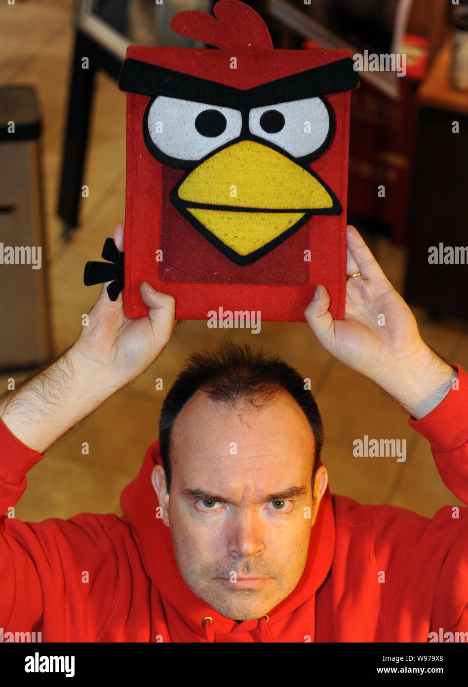 Peter Vesterbacka, founder of Angry Birds, poses during his business ...