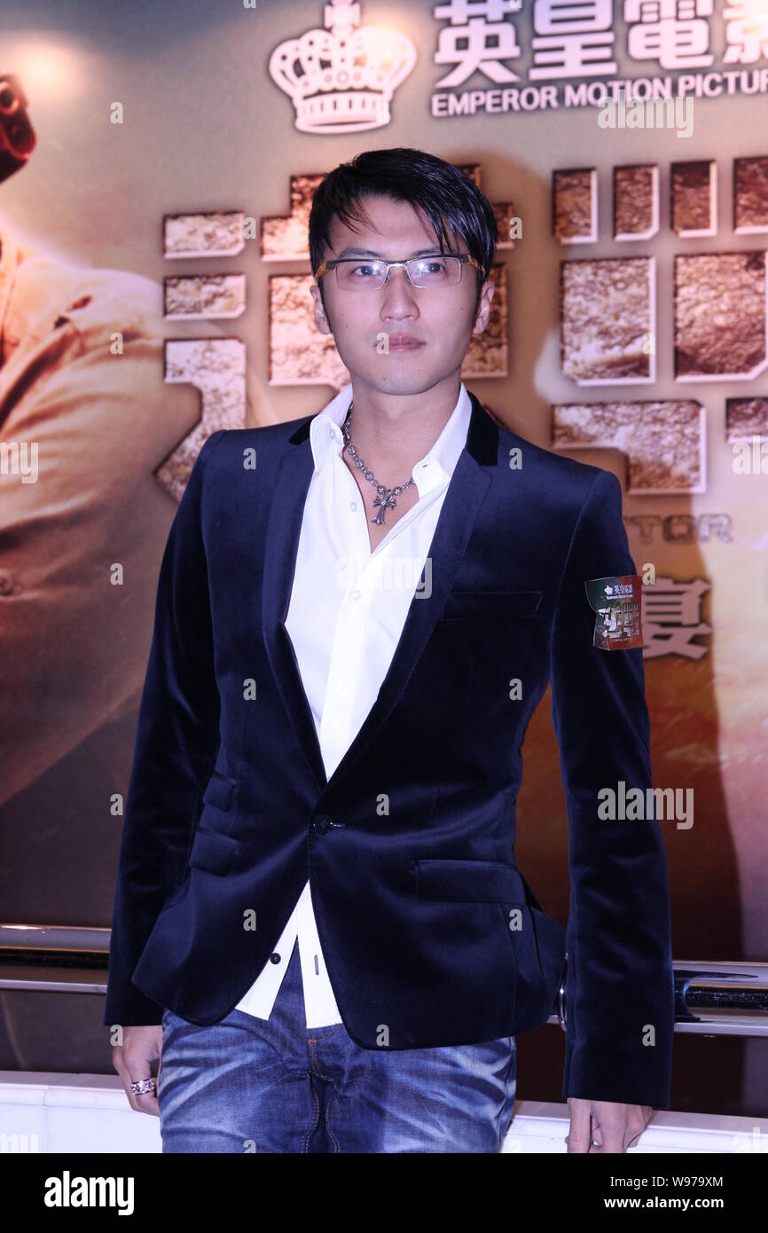 Hong Kong actor and singer Nicholas Tse poses during a glee feast for ...