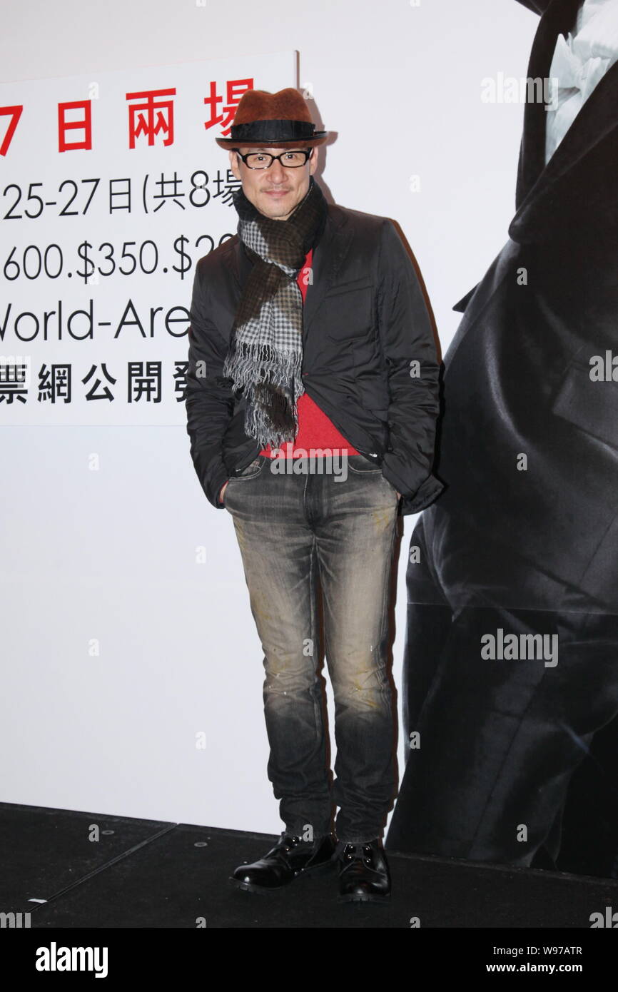 Hong Kong superstar Jacky Cheung poses during a press conference for ...