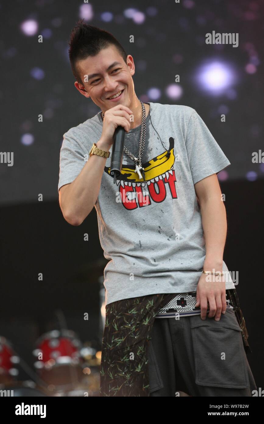 Hong Kong pop singer Edison Chen performs during the 2012 Big Love ...