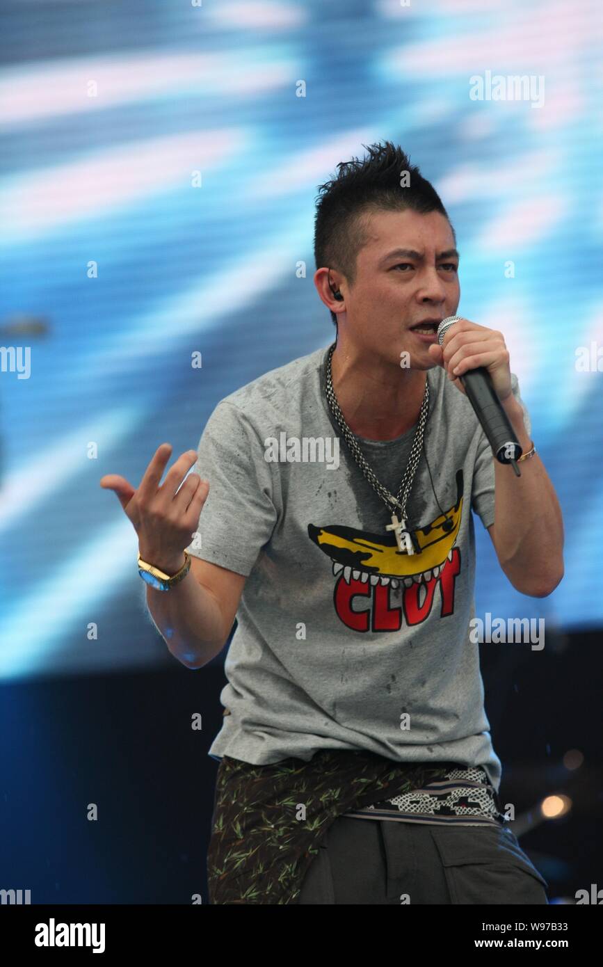Hong Kong pop singer Edison Chen performs during the 2012 Big Love ...