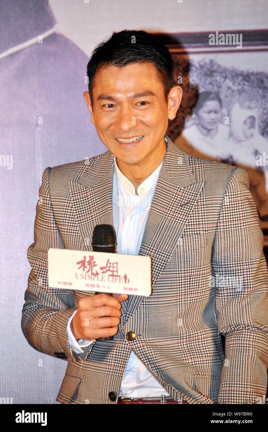 Hong Kong singer and actor Andy Lau attends a press conference for the ...