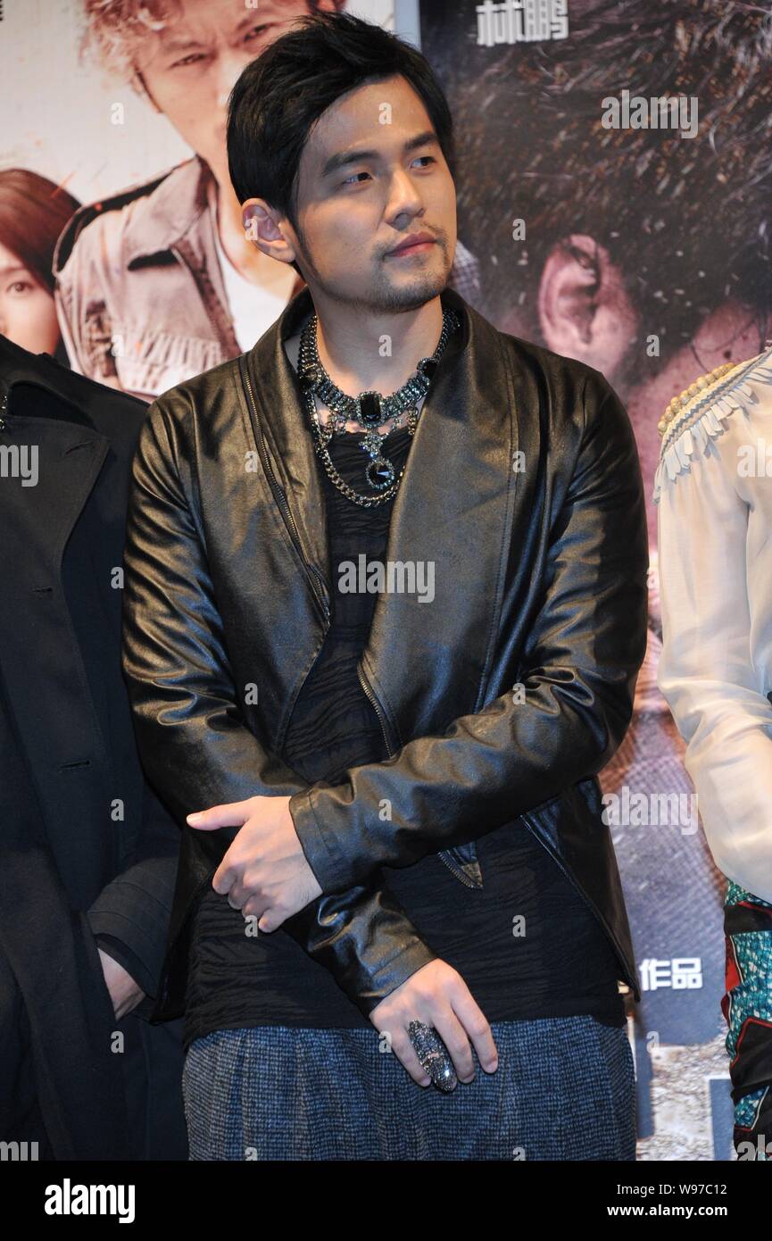 Taiwanese superstar Jay Chou is pictured during a premiere ceremony for ...