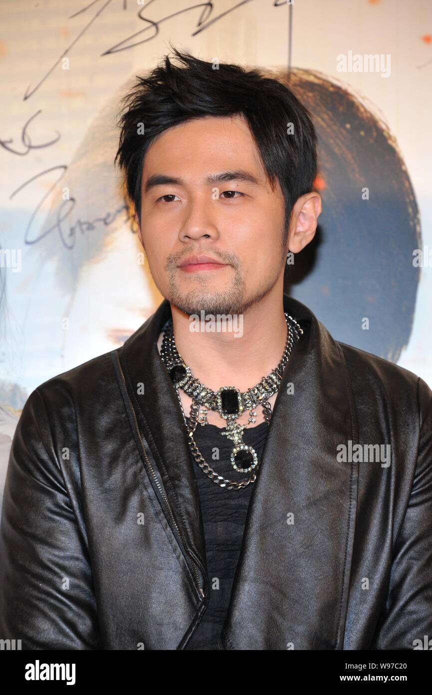 Taiwanese superstar Jay Chou is pictured during a premiere ceremony for ...