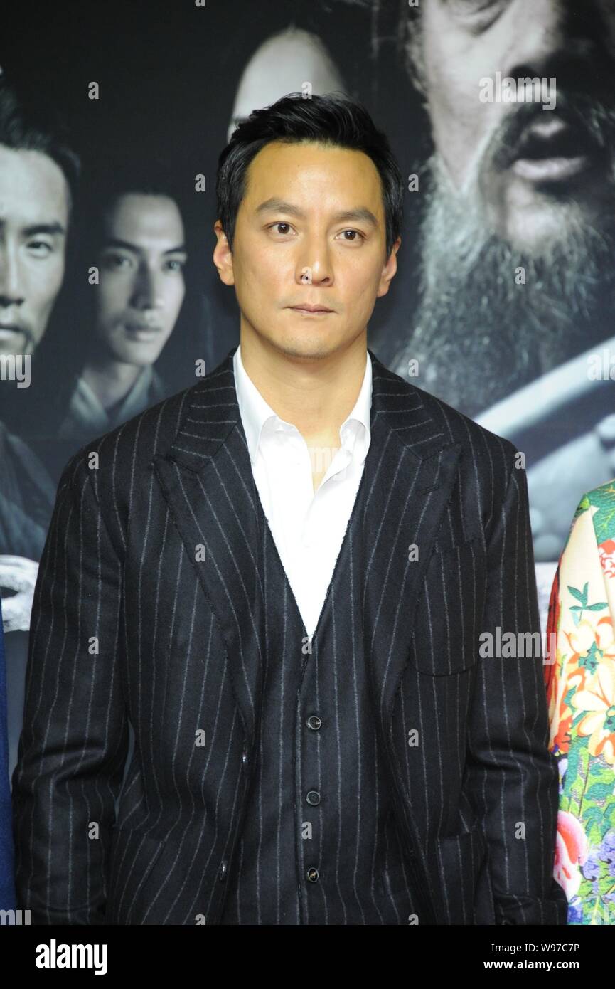 Hong Kong actor Daniel Wu poses on the red carpet as he arrives for the ...