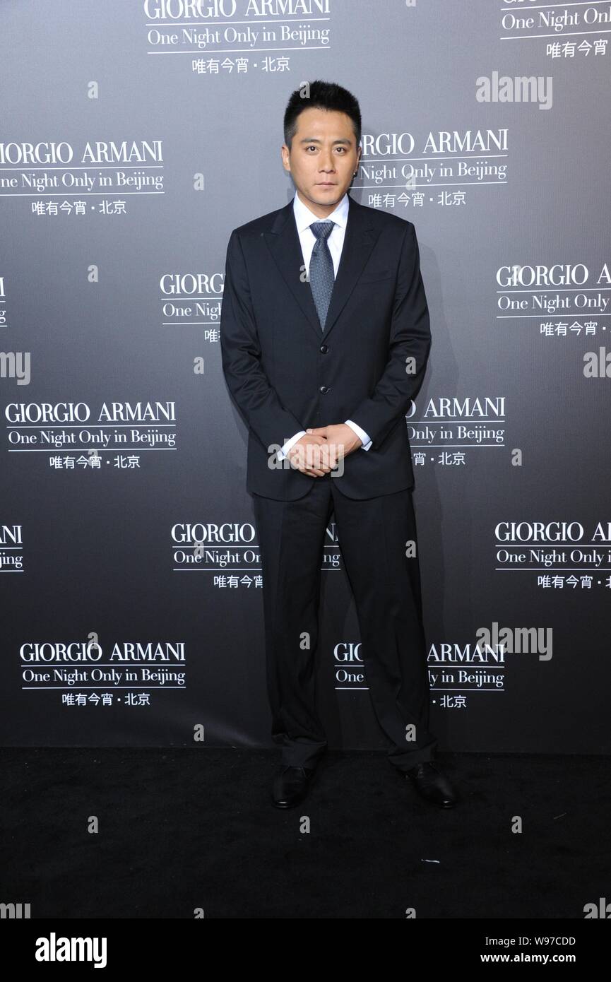 Chinese actor Liu Ye poses at the red carpet ceremony before the ...