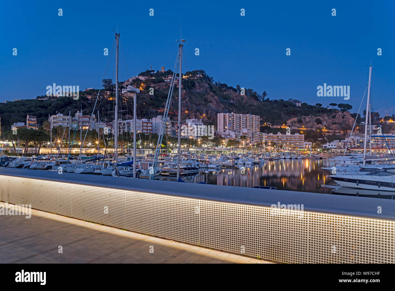 MARINA PORT OF BLANES COSTA BRAVA GERONA CATALONIA SPAIN Stock Photo ...