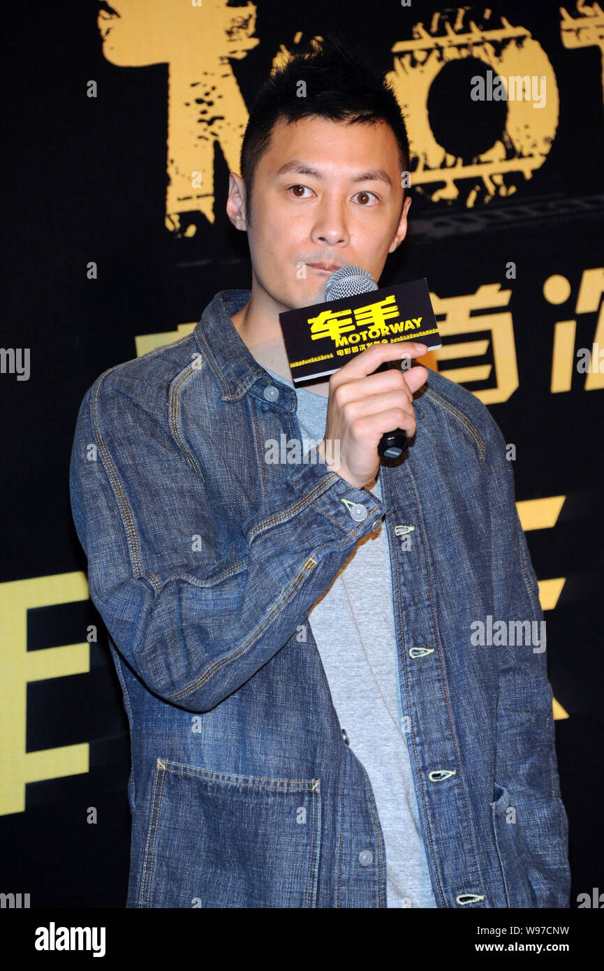 Hong Kong singer and actor Shawn Yue is pictured during a premiere ...