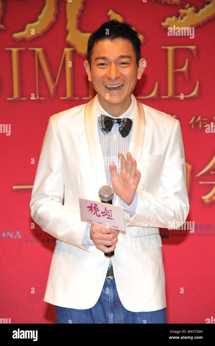 Hong Kong singer and actor Andy Lau is pictured during a celebration ...