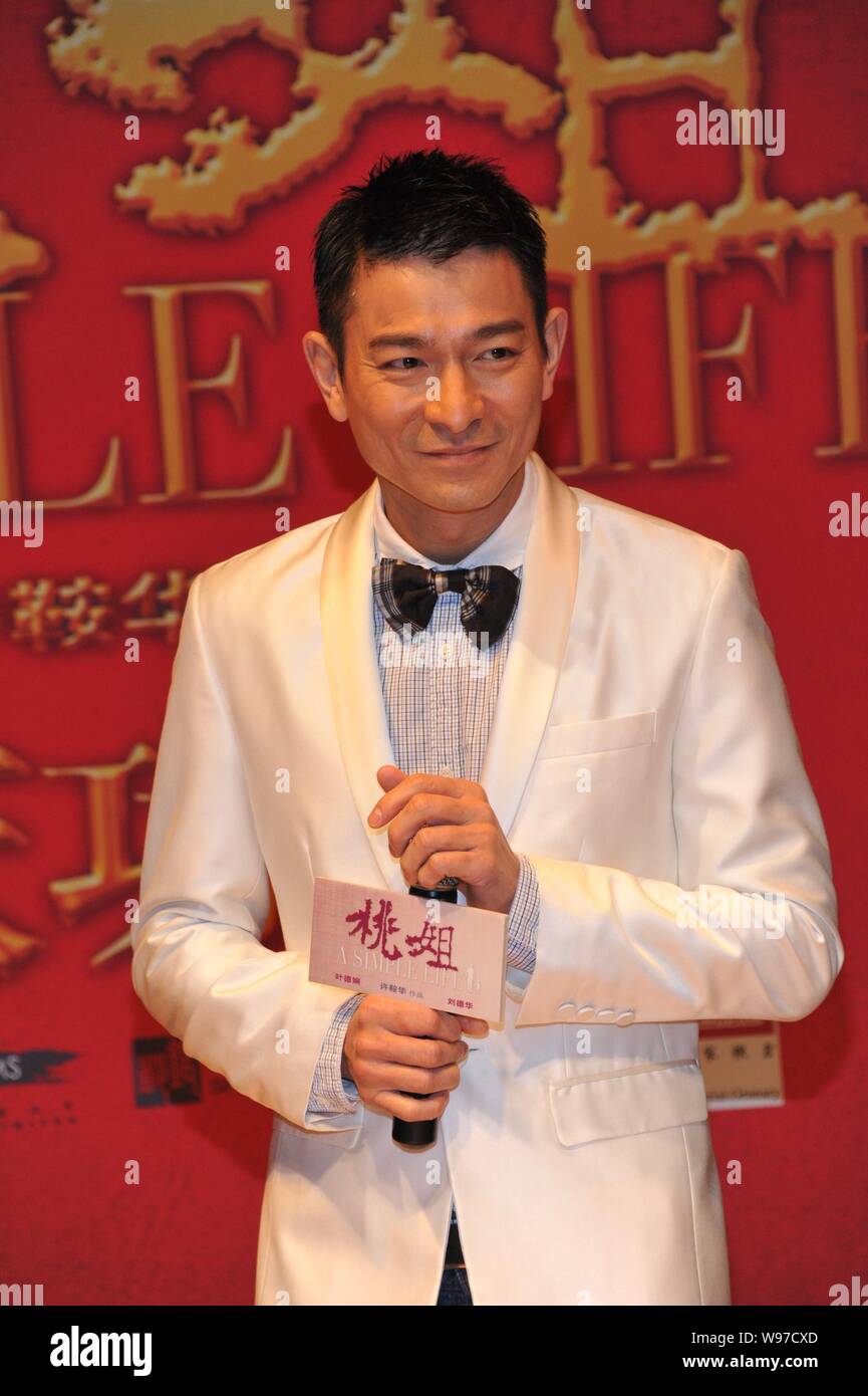 Hong Kong singer and actor Andy Lau is pictured during a celebration ...
